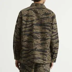 MAHARISHI Bonsai Tigerstripe Utility Shirt - Mint Gold