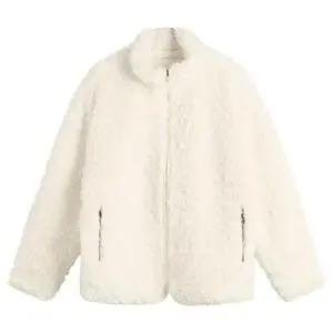 SKIMS Faux Fur Zip Up Jacket