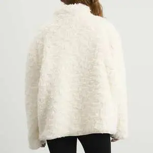 SKIMS Faux Fur Zip Up Jacket