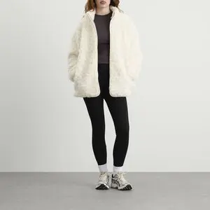 SKIMS Faux Fur Zip Up Jacket