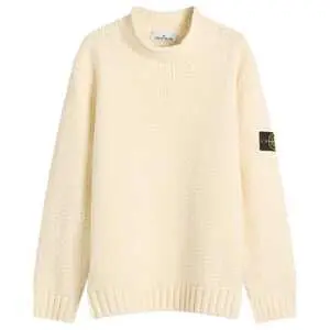 Stone Island Cotton Chenille Jumper - Ivory