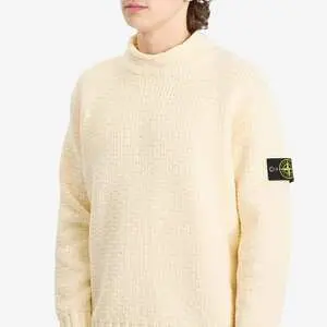 Stone Island Cotton Chenille Jumper - Ivory