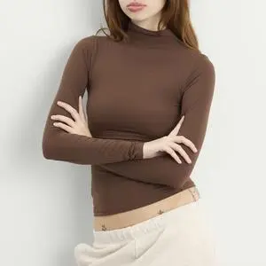 SKIMS Fits Everybody Long Sleeve High Neck Top
