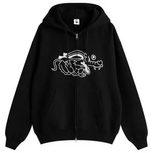 PAWA SPEED SPORTS Doggo Zip Hoodie - Black