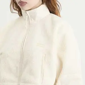 SKIMS Teddy Funnel Neck Cropped Jacket