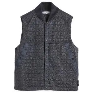 Stone Island Crle Reps Quilted-tc Vest - Ink