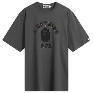 A BATHING APE Colour Stone College T-shirt - Black