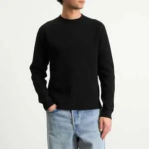 BEAMS Waffle Crew Neck Sweatshirt
