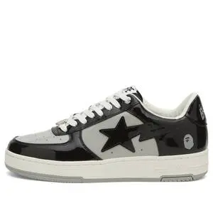 A BATHING APE Patent Leather Sta #4 M2 - Black