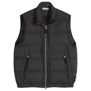 Stone Island Seamless Tunnel Nylon Down-tc Vest - Black