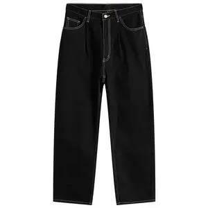 BEAMS Wide Tapered Denim Jeans - Black