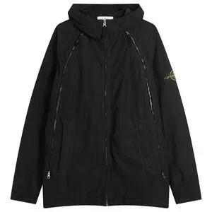 Stone Island David Light-tc Hooded Jacket - Black