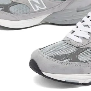 NEW BALANCE M993gl Made In Usa Suede And Mesh Sneakers - Grey