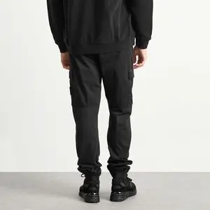 Stone Island Sateen Cargo Jogger Pants - Black