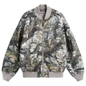 A BATHING APE Tree Edge Camo Bomber Jacket - Brown