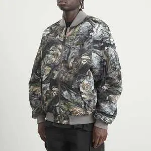 A BATHING APE Tree Edge Camo Bomber Jacket