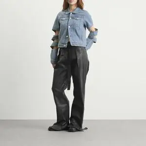 Coperni Spiral Denim Jacket - Blue Light