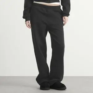 SKIMS Cotton Fleece Classic Straight Leg Pant - Onyx