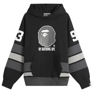 A BATHING APE Football Hoodie - Black