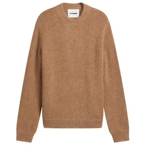 JIL SANDER Alpaca Crew Knit - Medium Beige