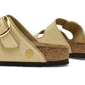 BIRKENSTOCK Arizona Big Buckle Tex Raffia Sandals