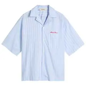 ABOUT:BLANK Patchwork Vacation Shirt - Blue/white