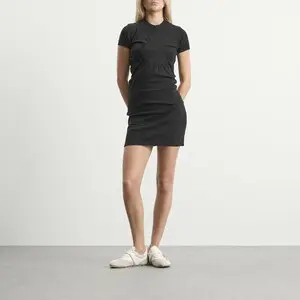 Coperni C-logo Gathered Mini Dress