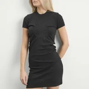 Coperni C-logo Gathered Mini Dress