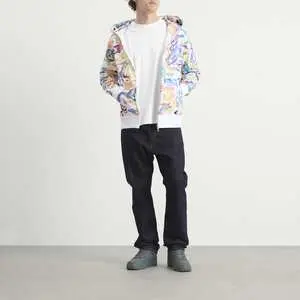A BATHING APE Art Camo Shark Zip Hoodie