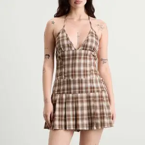 HOUSE OF SUNNY Hoxton Check Mini Dress