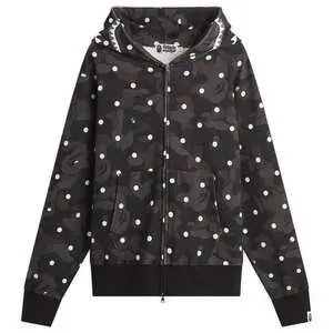 A BATHING APE Abc Dot Shark Zip Hoodie