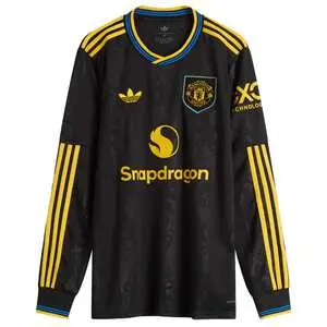 Adidas Manchester United 25/26 3rd Jersey Longsleeve Top - Black