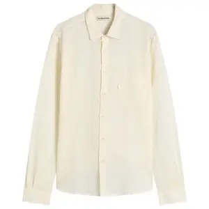 You Must Create Curtis Seersucker Stripe Shirt - White/yellow