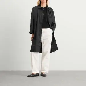 NOTHING WRITTEN Urban Nylon Trench Coat
