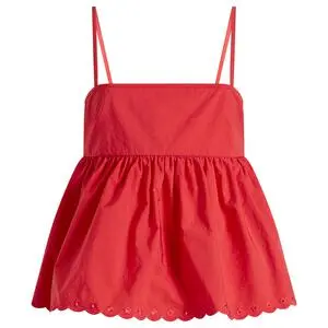 Cecilie Bahnsen Selena Top - Red