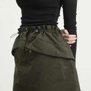 Cecilie Bahnsen Delina Floral Jacquard Skirt - Olive