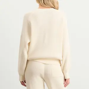 NOTHING WRITTEN Waffle Knit Pullover