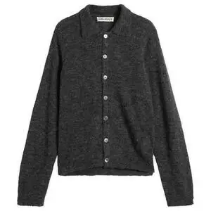 Our Legacy Fuzzy Alpaca Evening Polo - Charcoal