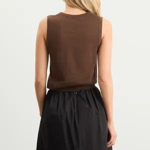 NOTHING WRITTEN Rola Linen Sleeveless Top