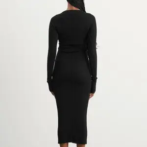 Rick Owens Long Sleeve Dress - Black