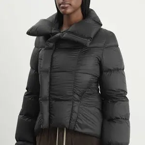 Rick Owens Naska Duvet High Neck Padded Jacket - Black