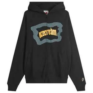 ICECREAM Block Logo Zip Hoodie - Black