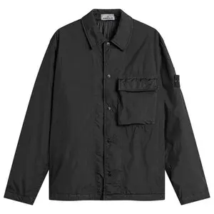 Stone Island Crinkle Reps Shirt Jacket - Black