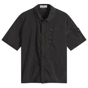 Stone Island Nylon Metal Short Sleeve Shirt - Black