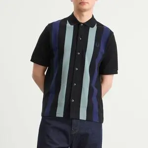 Fred Perry Vertical Stripe Polo Shirt