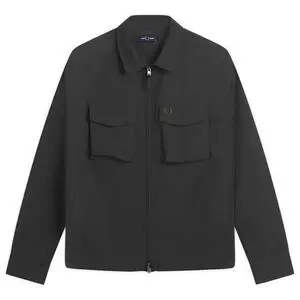Fred Perry Ripstop Pocket Overshirt - Black