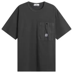 Stone Island Patch Logo Pocket T-shirt - Black