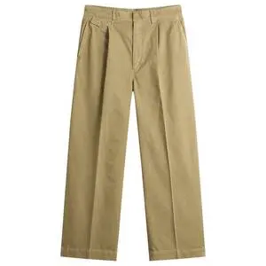 Auralee One-tuck Wide Pants - Beige