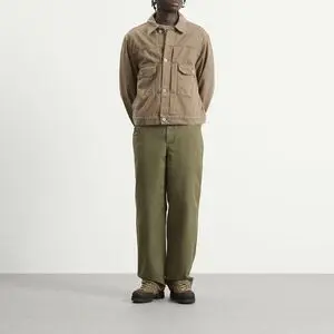 Norse Projects Kvitfjell Relaxed Cotton Twill Pants - Olive Night