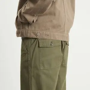 Norse Projects Kvitfjell Relaxed Cotton Twill Pants - Olive Night